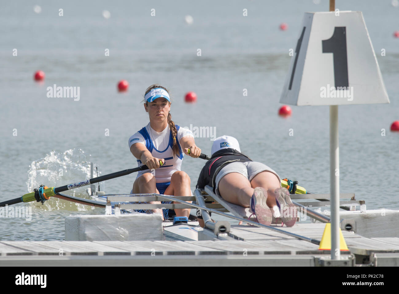 Plovdiv, Bulgaria, Monday, 10th September 2018. FISA, World Rowing ...