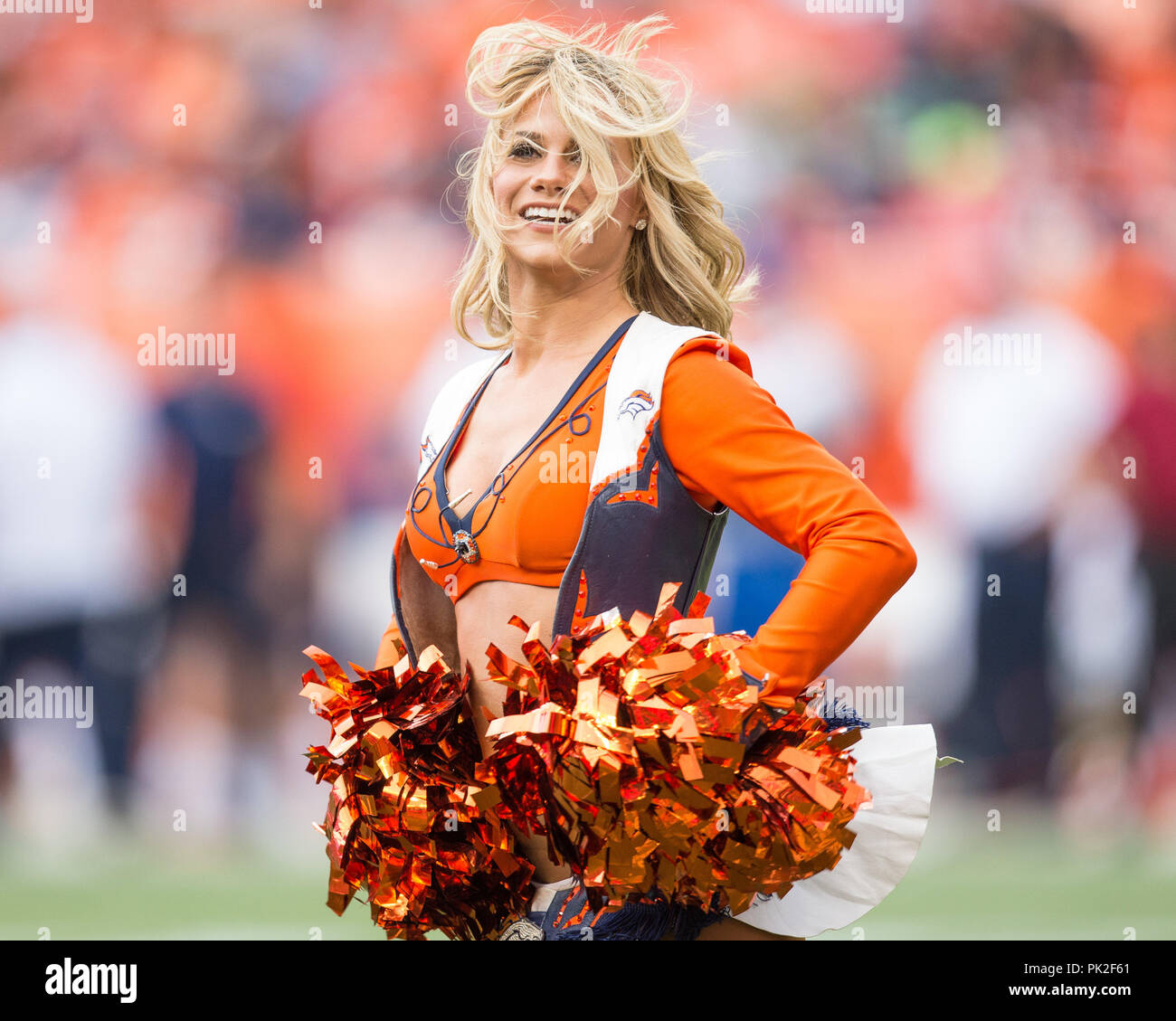 Denver broncos cheerleader hi-res stock photography and images - Alamy