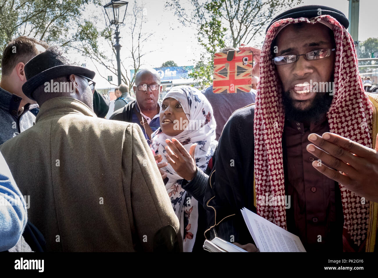 Speakers’ Corner, the public speaking area of Hyde Park in London Stock ...