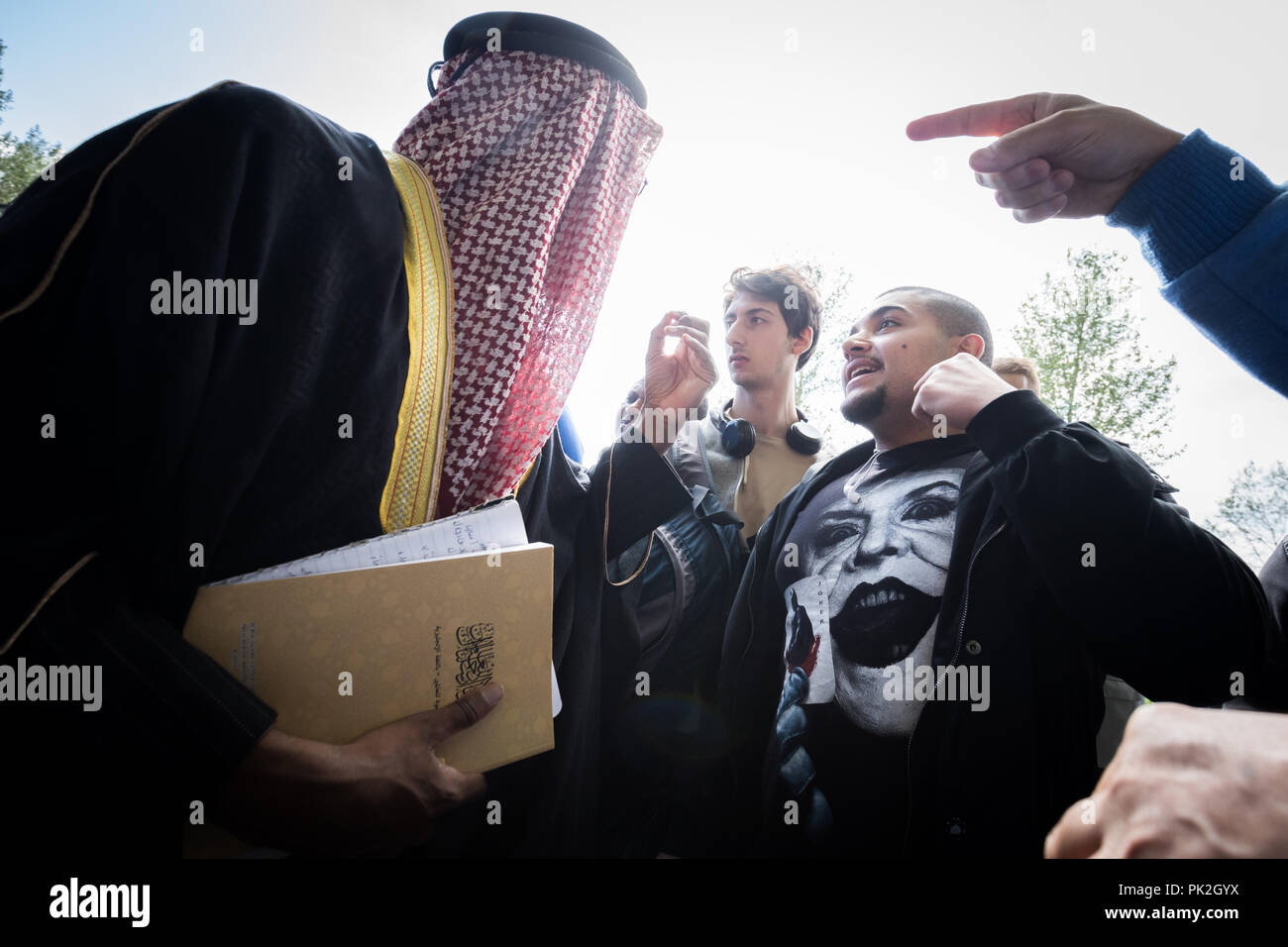 Speakers’ Corner, the public speaking area of Hyde Park in London Stock ...