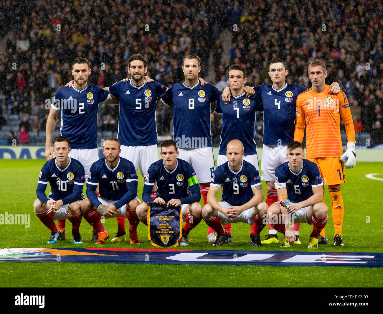 Scotland team line up hi-res stock photography and images - Alamy
