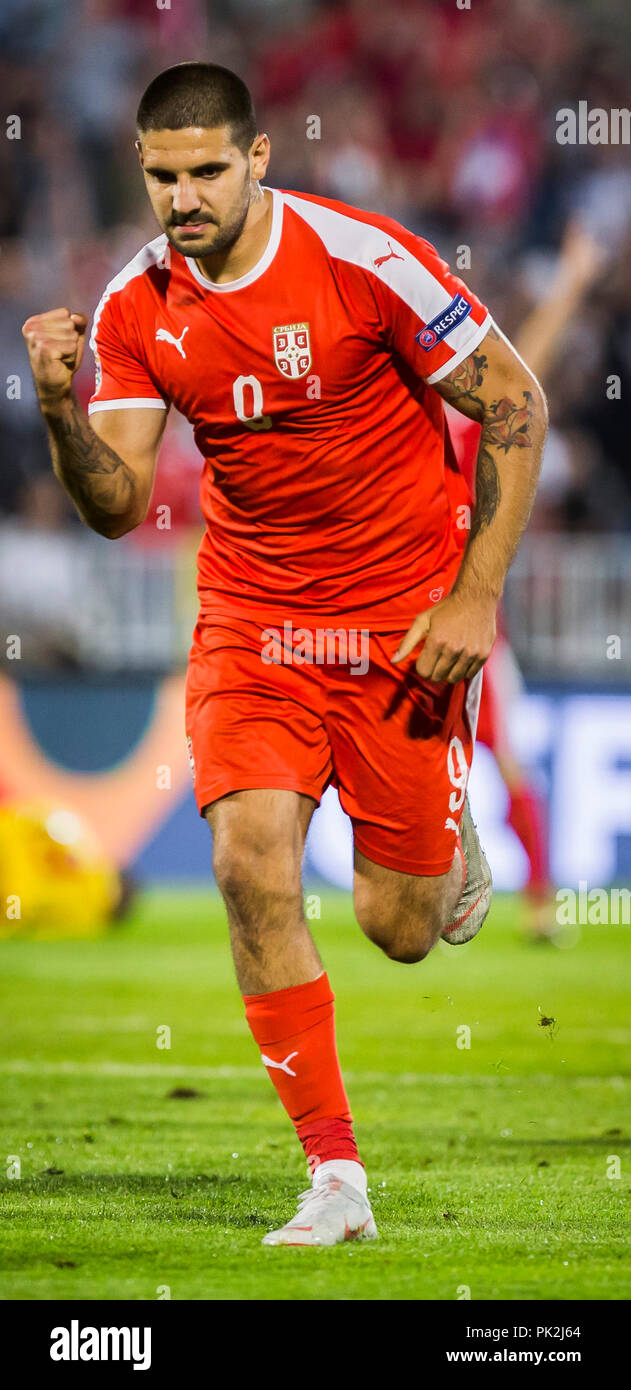 FK Partizan Stadium, Belgrade, Serbia. 10th Sep, 2018. UEFA Nations ...