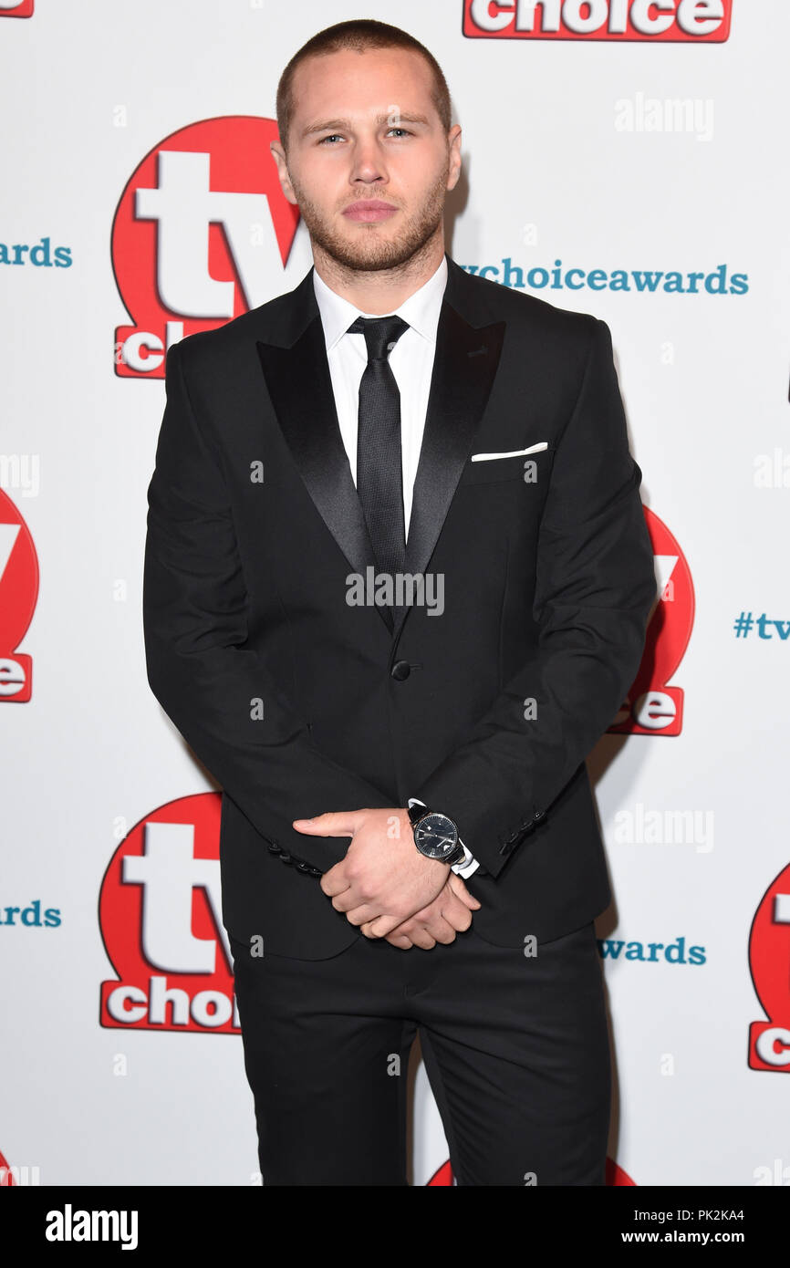 LONDON, UK. September 10, 2018: Danny Walters at the TV Choice Awards ...