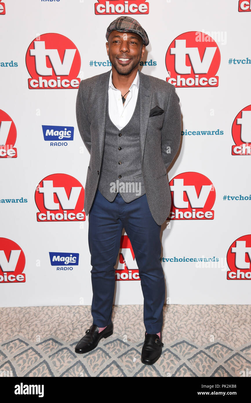 LONDON, UK. September 10, 2018: Don Gilet at the TV Choice Awards 2018 ...