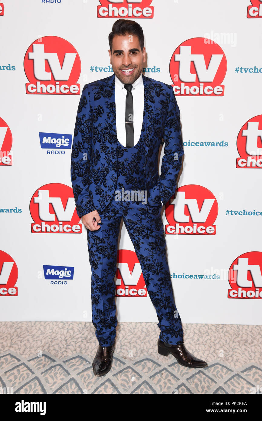 LONDON, UK. September 10, 2018: Dr Ranj Singh at the TV Choice Awards ...