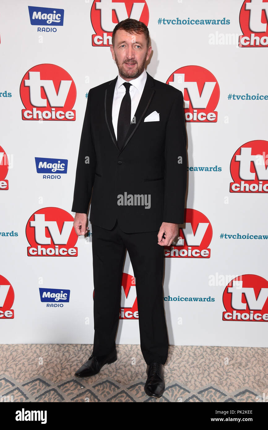 LONDON, UK. September 10, 2018: Ralph Ineson at the TV Choice Awards ...