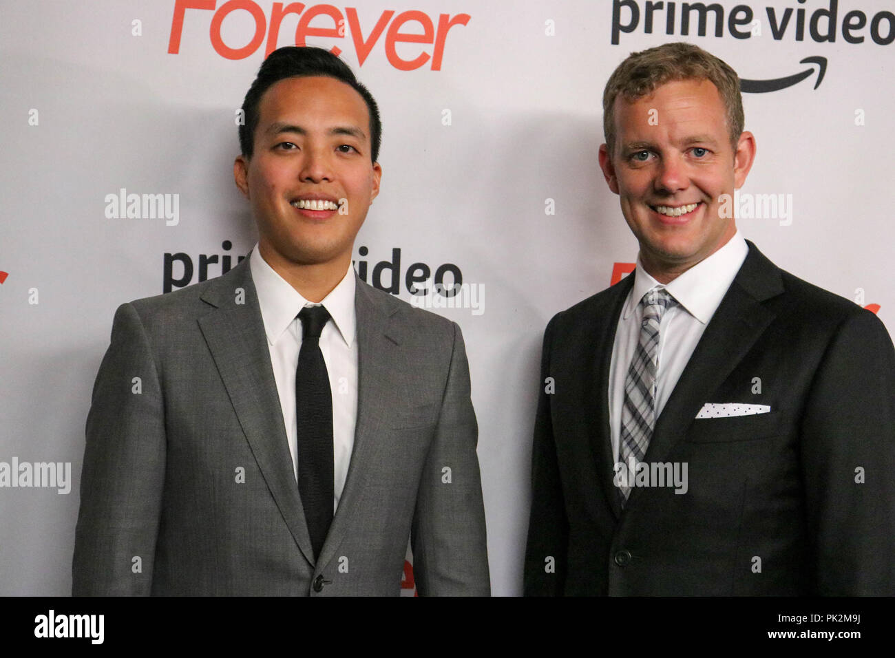 New York, NY, USA. 10th Sep, 2018. Alan Yang, Matt Hubbard at the World ...