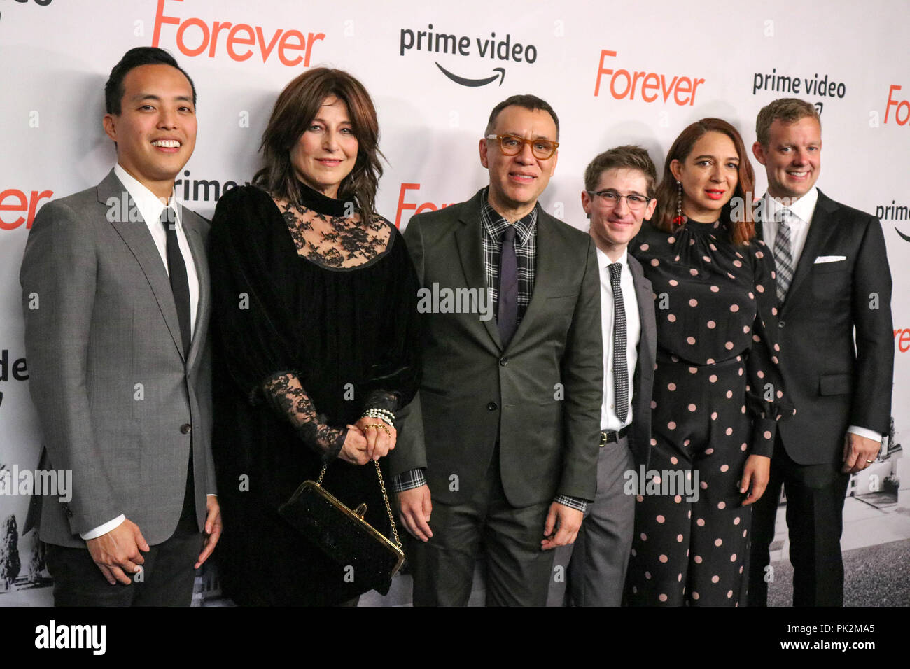 New York, NY, USA. 10th Sep, 2018. Alan Yang, Catherine Greener, Fred ...