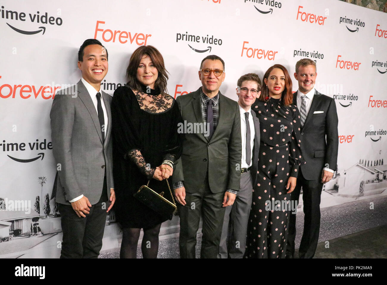 New York, NY, USA. 10th Sep, 2018. Alan Yang, Catherine Greener, Fred ...