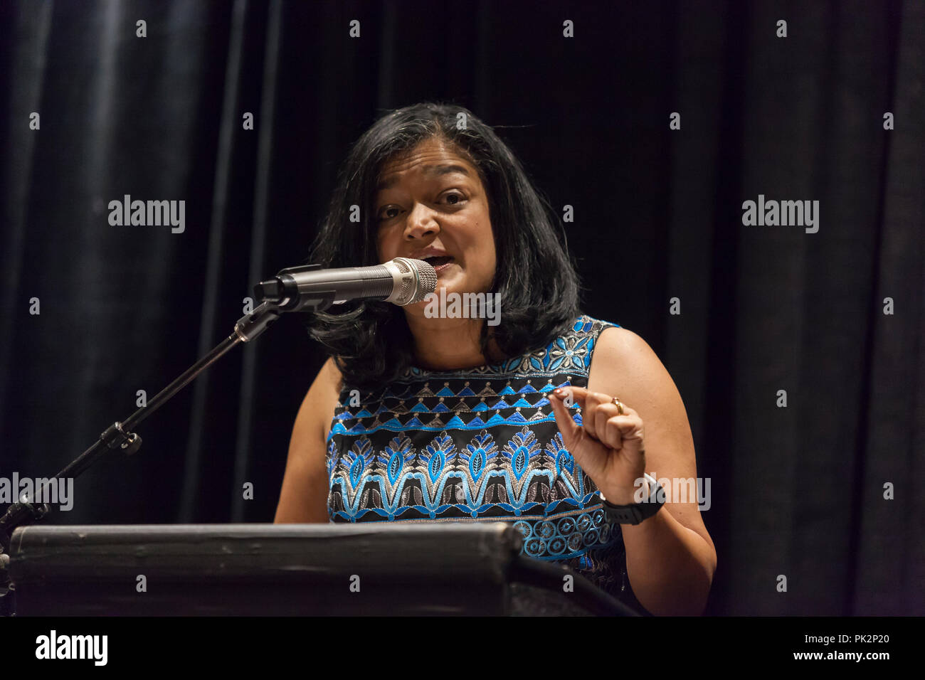 Seattle, Washington, USA. 10th September, 2018. Pramila Jayapal hosts ...