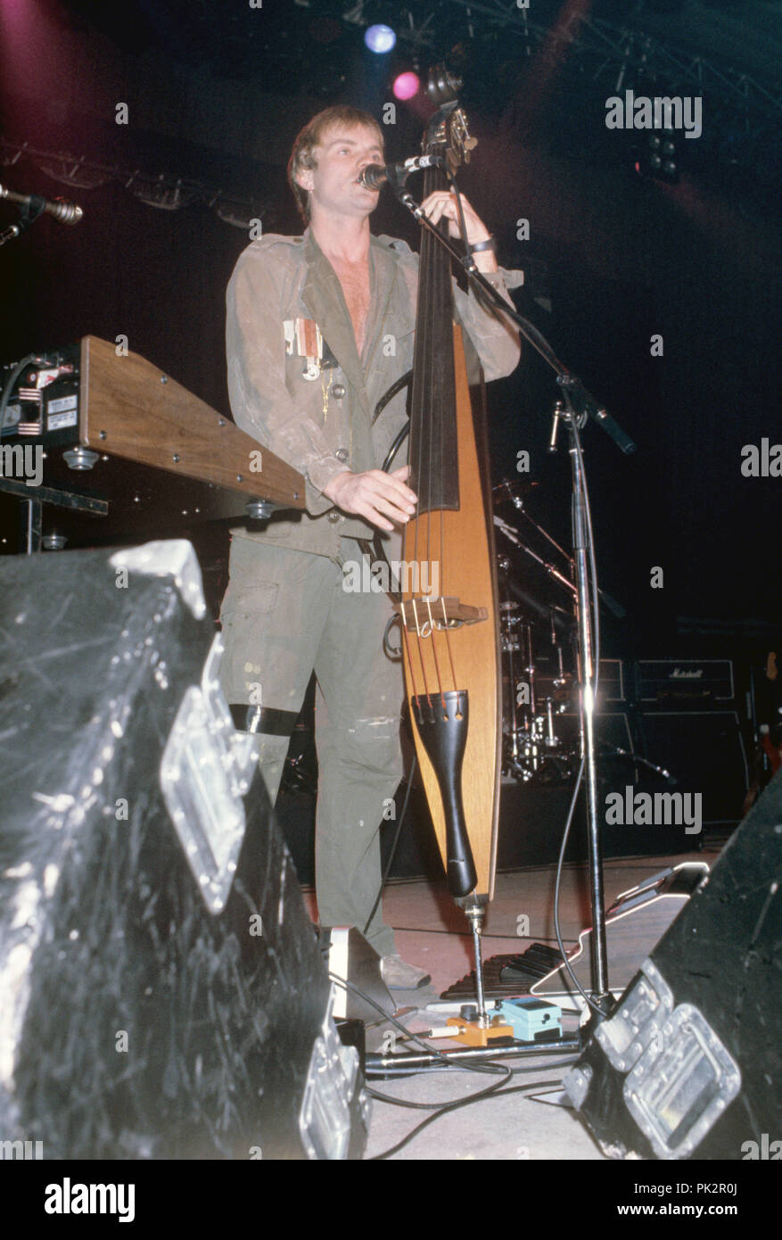 Sting (The Police) on 08.01.1982. | usage worldwide Stock Photo - Alamy