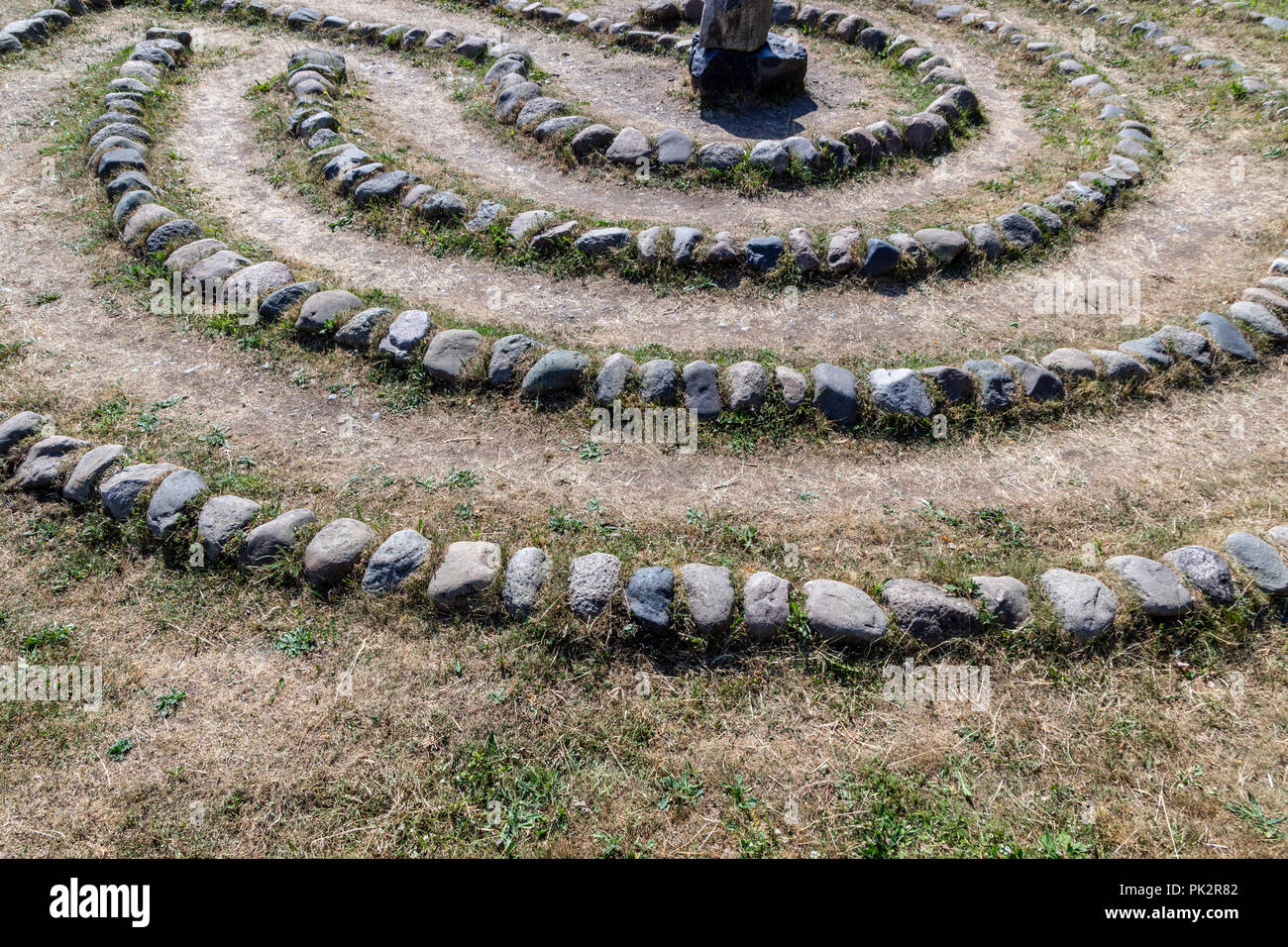 Garden labyrinth stones hi-res stock photography and images - Alamy