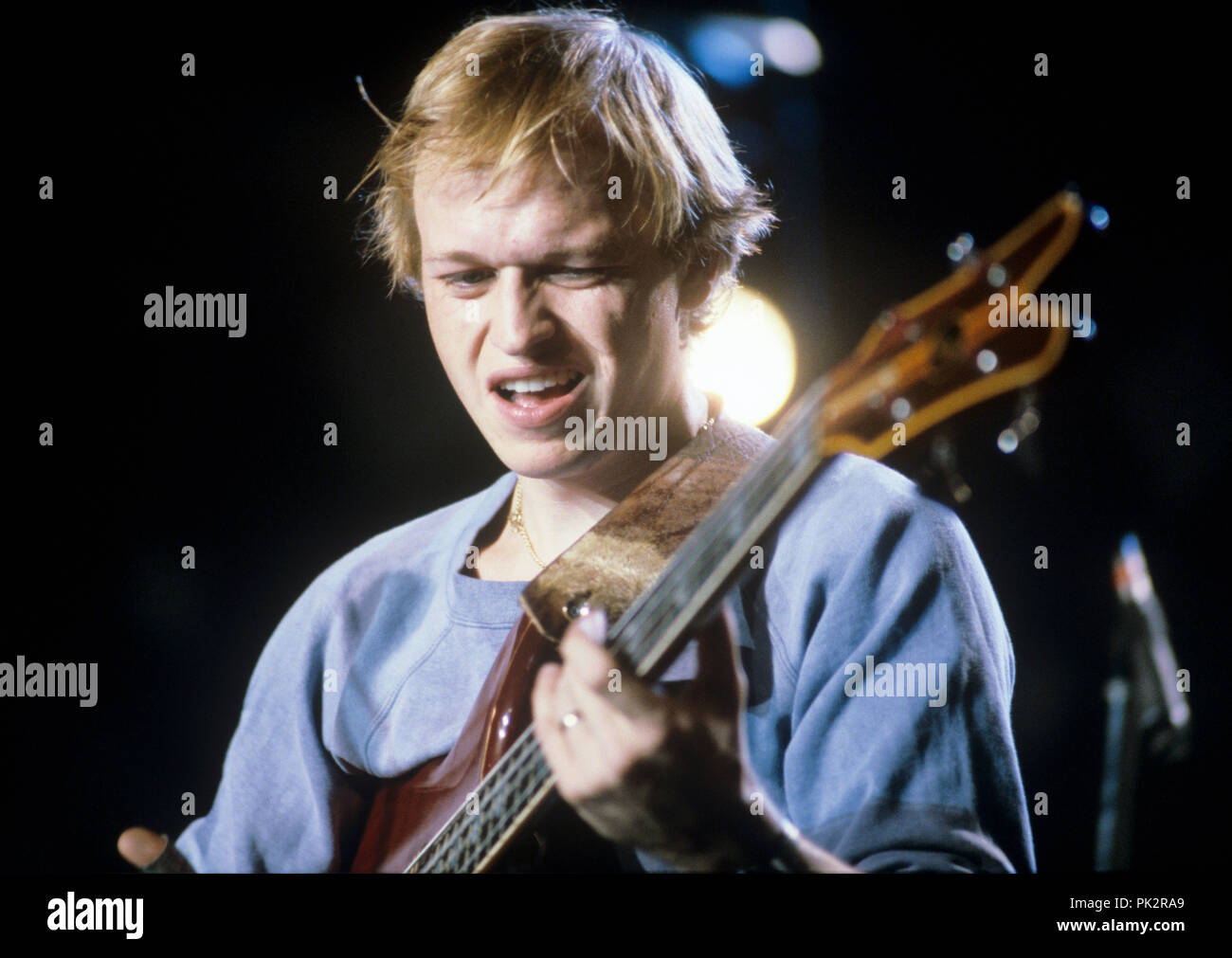 Level 42 Singer Mark King in September 1982. | usage worldwide Stock ...