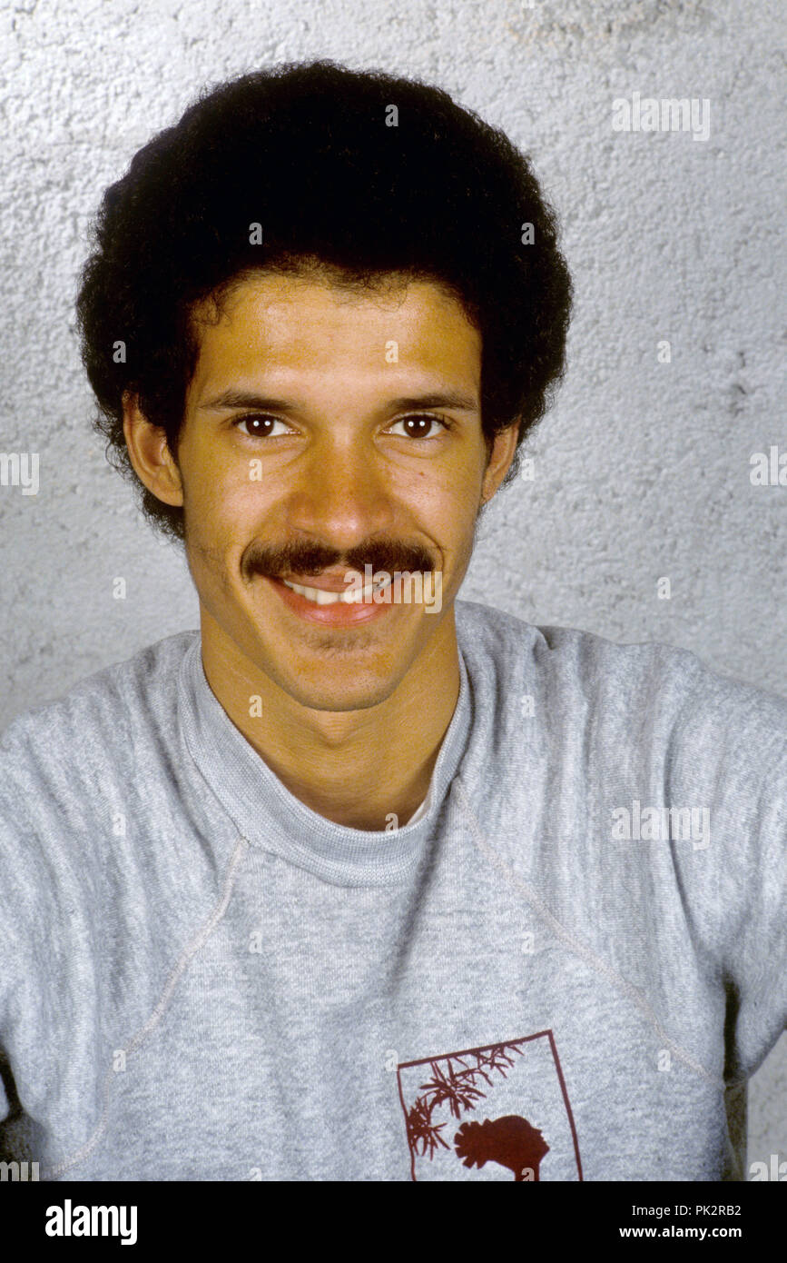 Level 42 (Mike Lindup) in September 1982. | usage worldwide Stock Photo ...