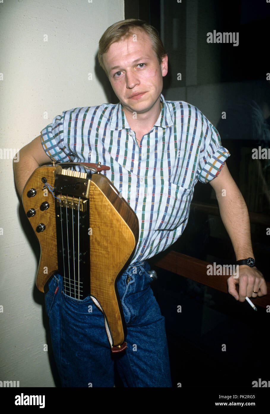 Mark King (Level 42) on 13.10.1984 in Essen. | usage worldwide Stock ...