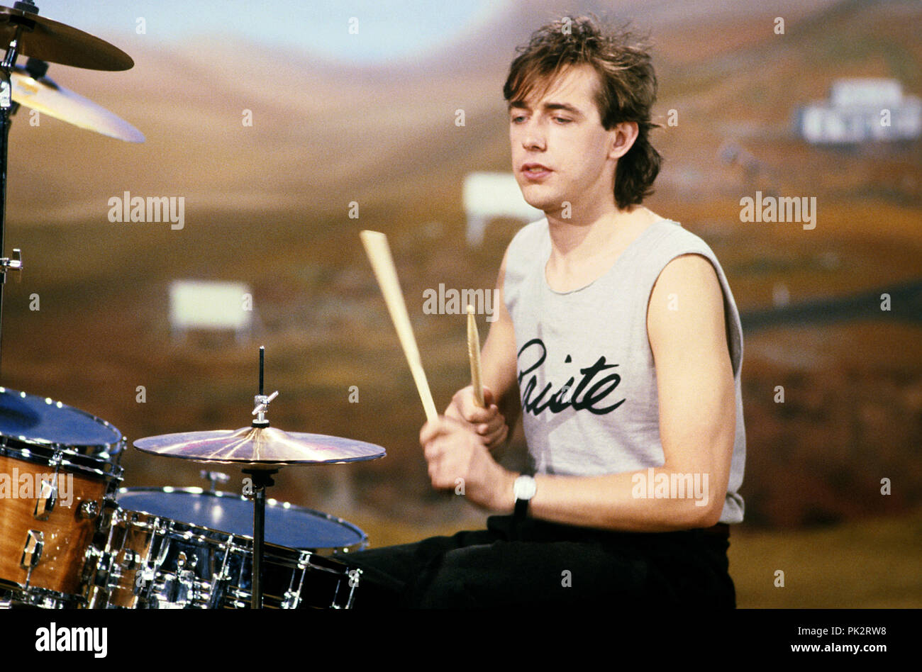 Big Country (Mark Brzezicki) on 15.11.1984 in München / Munich. | usage ...