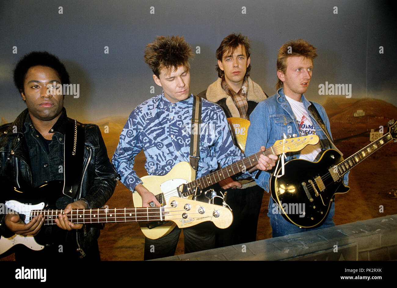 Big Country (l-r): Tony Butler, Stuart Adamson, Mark Brzezicki, Bruce ...