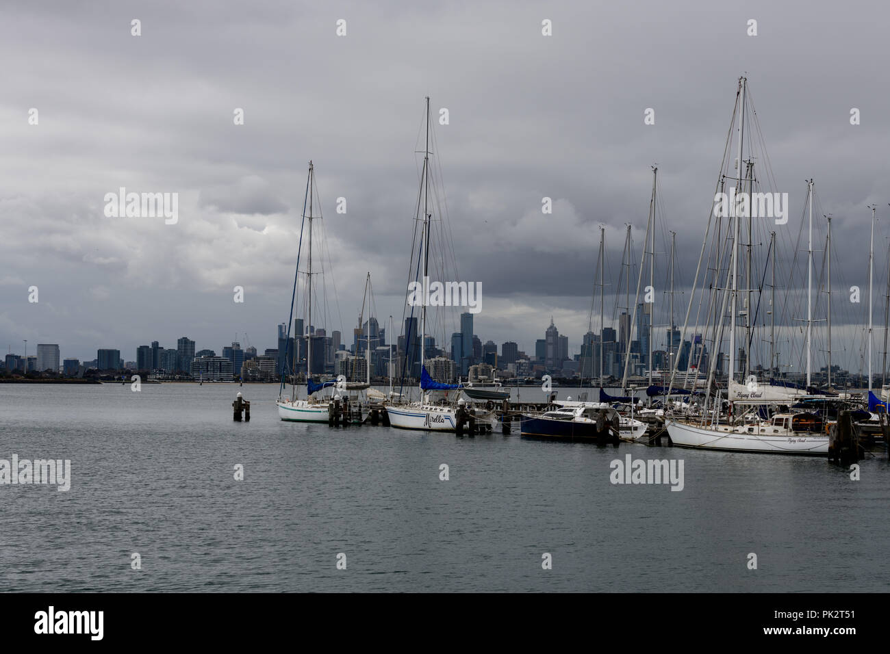 Melbourne, First day of Spring. Four Seasons in one day Stock Photo - Alamy