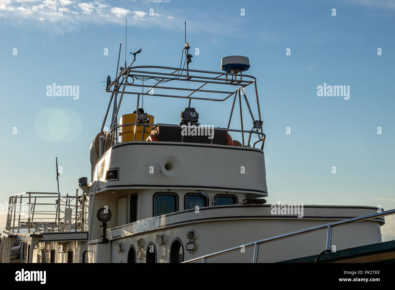 The top of the ship Stock Photo - Alamy
