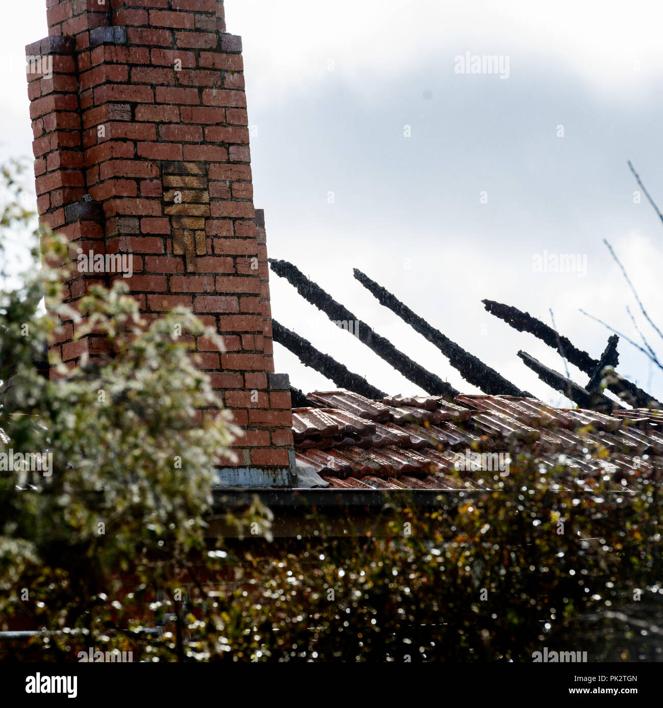 This Home was gutted by Fire Stock Photo - Alamy