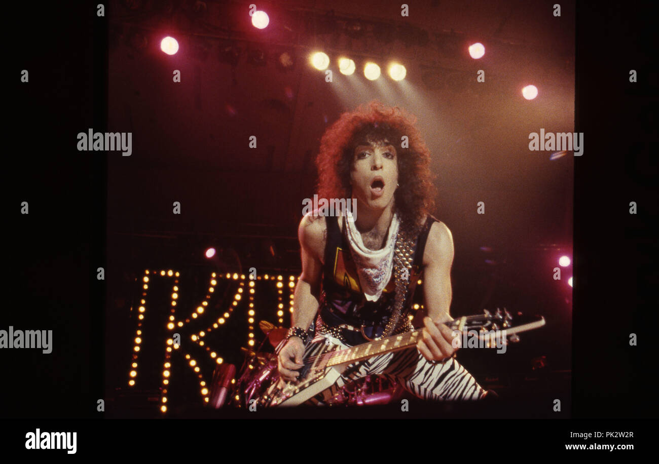 American hard rock band Kiss in November 1983 in Essen - Germany ...