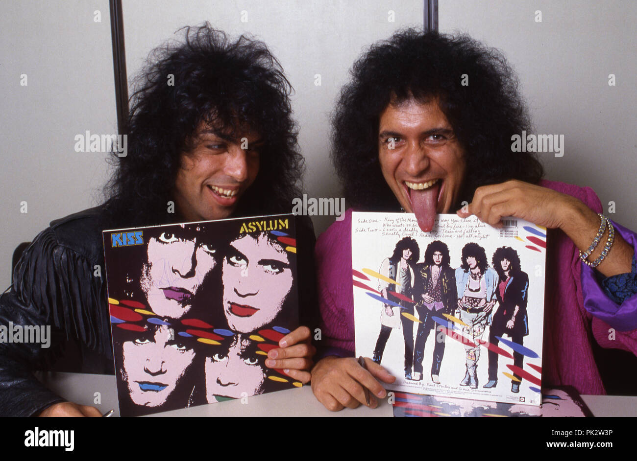 American Hard Rock Band KISS on 17 September 1985 in Munich - Germany ...