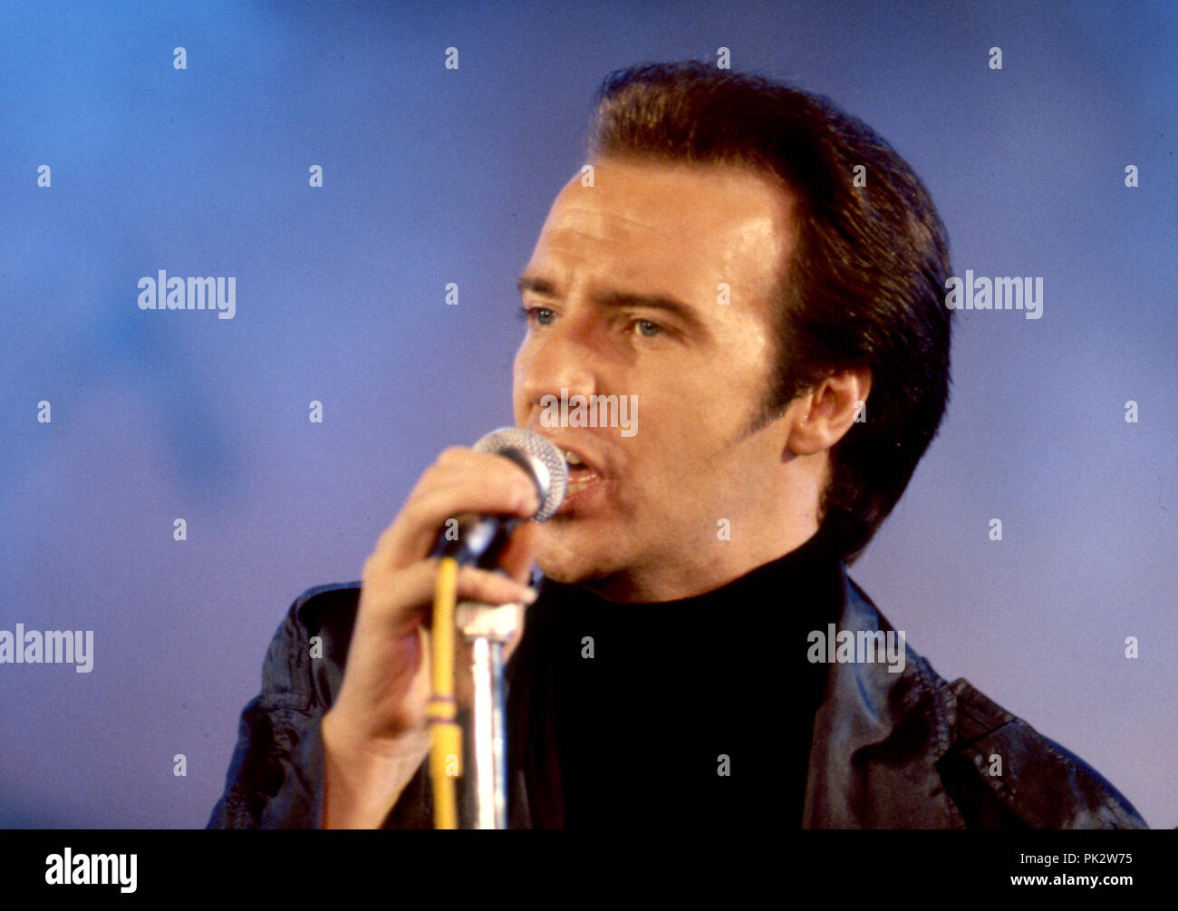 British singer-songwriter Midge Ure in 1985 in Lippstadt - Germany ...