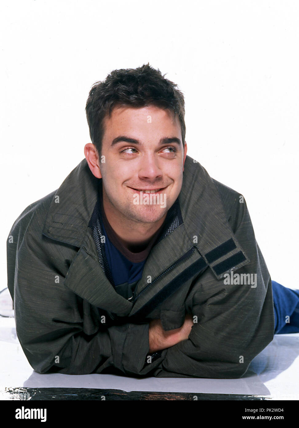 Robbie Williams on 17 April 1997 in London | usage worldwide Stock ...