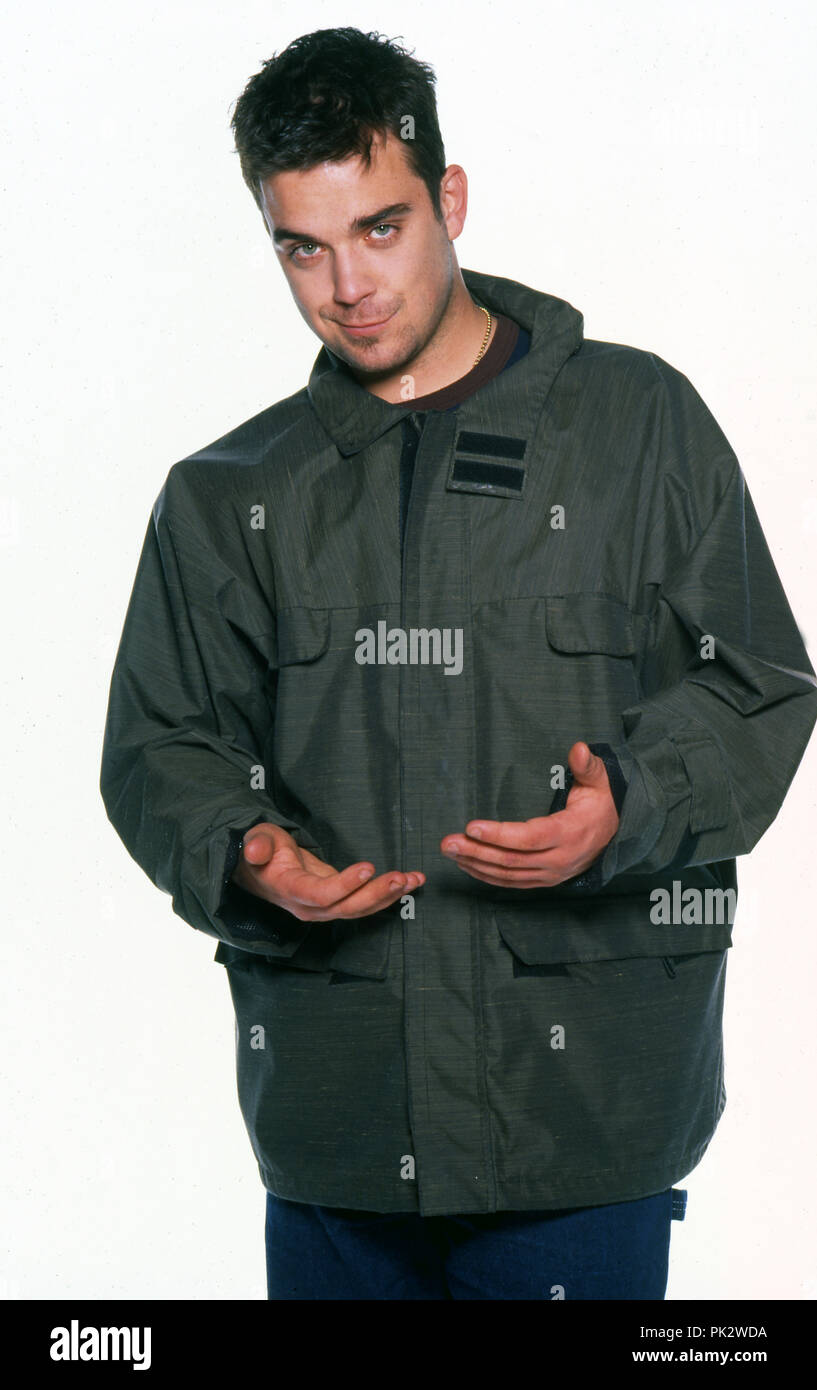 Robbie Williams on 17 April 1997 in London | usage worldwide Stock ...