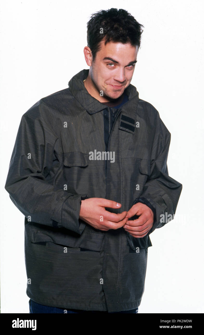 Robbie Williams on 17 April 1997 in London | usage worldwide Stock ...