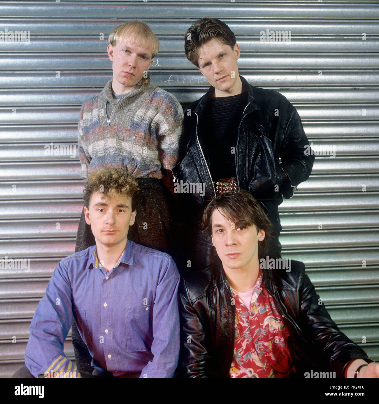 The Comsat Angels on 01.03.1984. | usage worldwide Stock Photo - Alamy