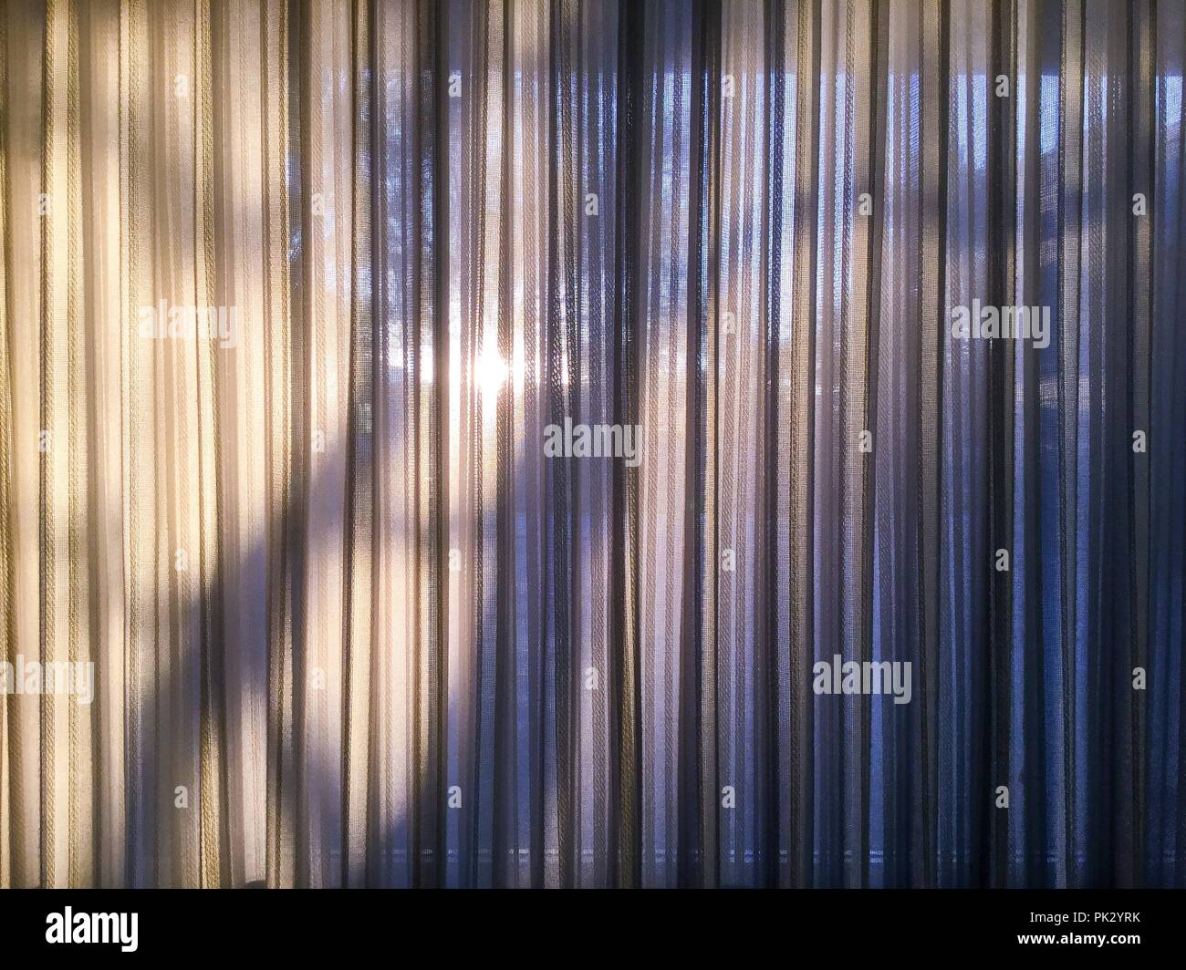 Shadow image on curtains Stock Photo - Alamy