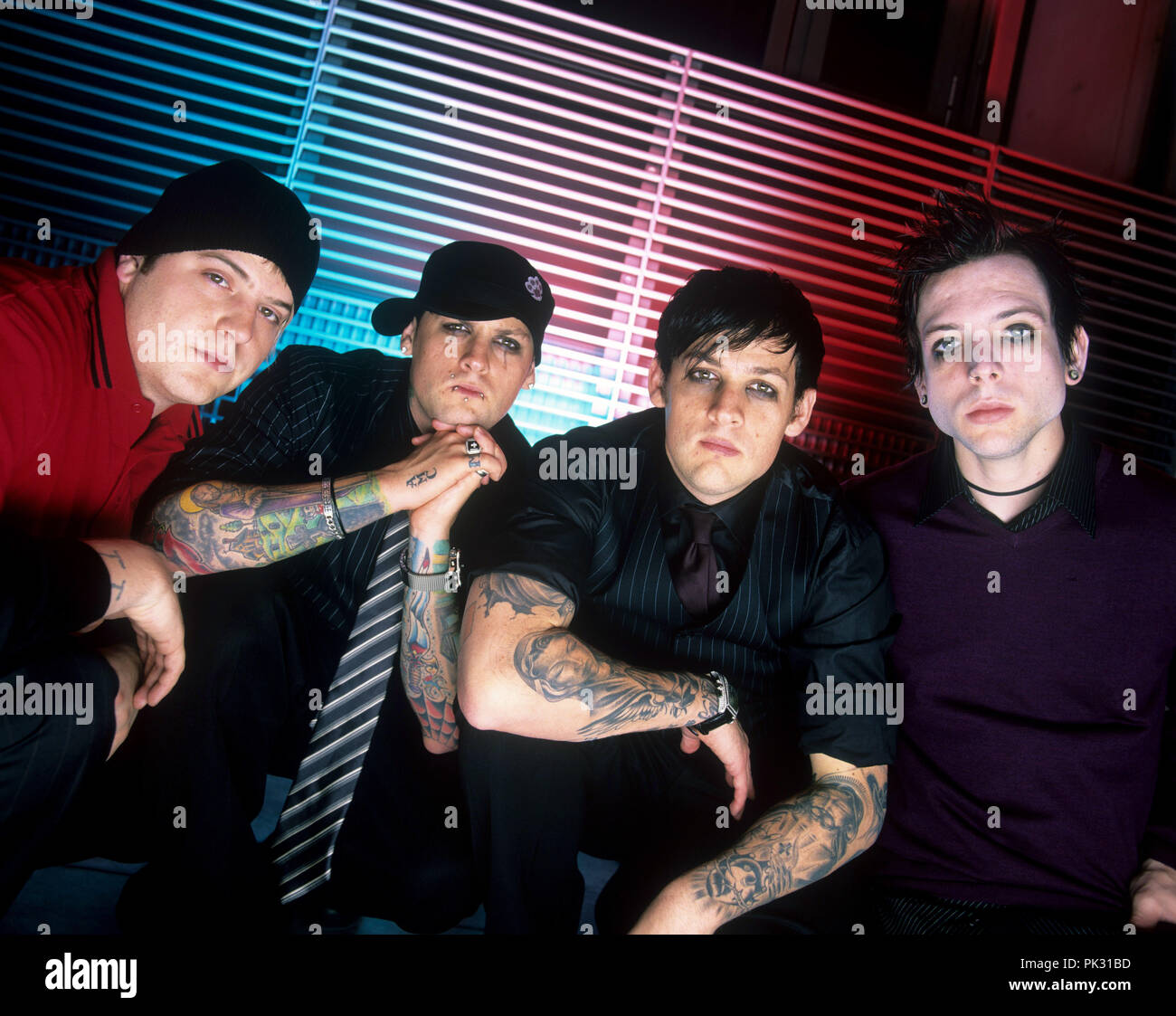 Good Charlotte (mit Sänger Joel Reuben Madden) in October 2004. | usage ...