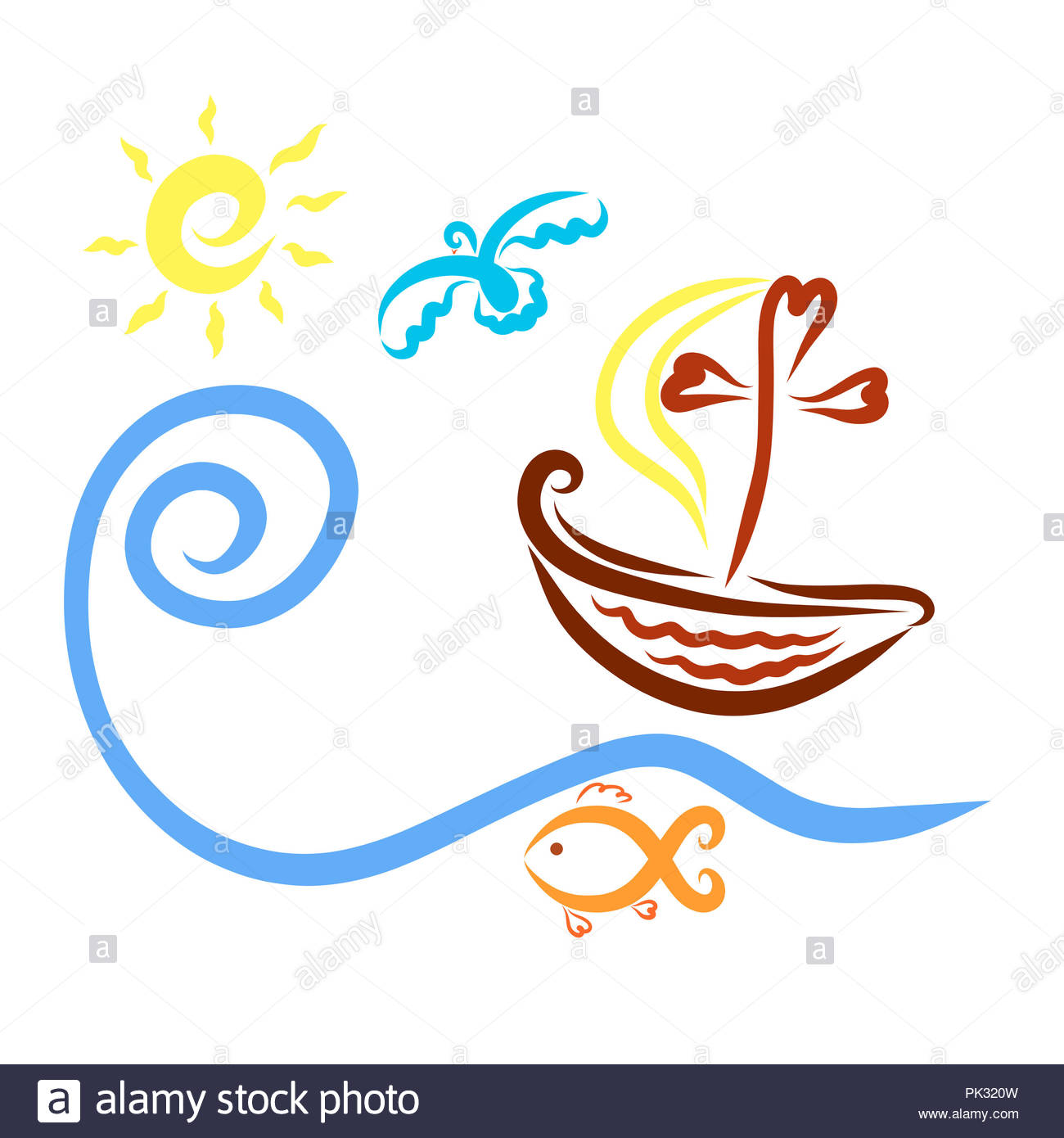 Drawing Holy Spirit Dove Symbol Stock Photos & Drawing Holy Spirit Dove ...