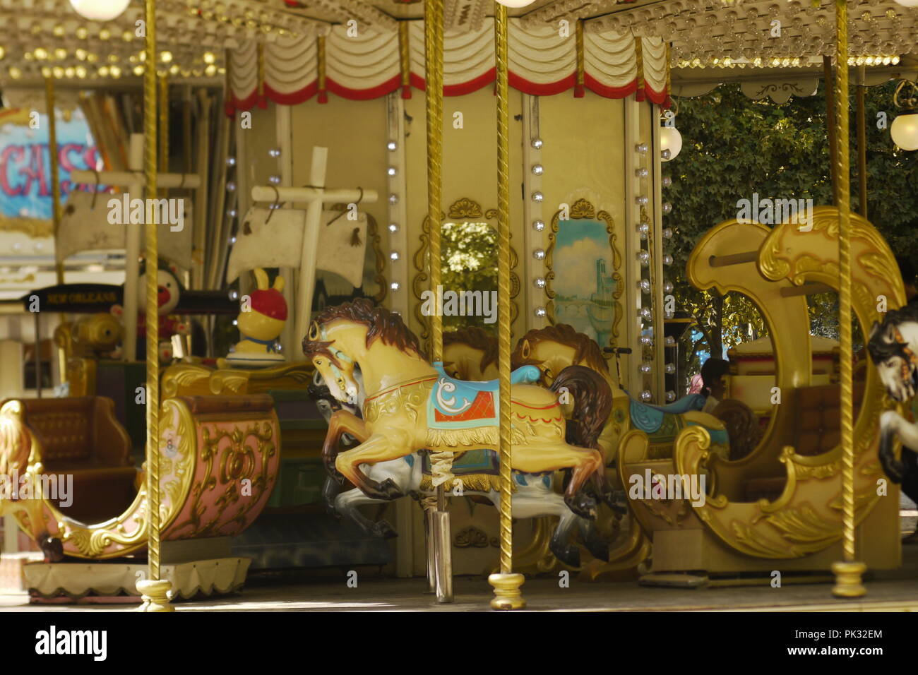 A street carousel in Paris Stock Photo - Alamy