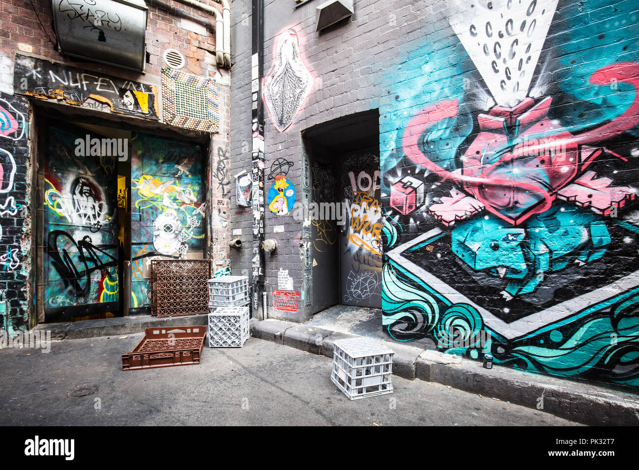 Melbourne Urban Street Art Stock Photo - Alamy
