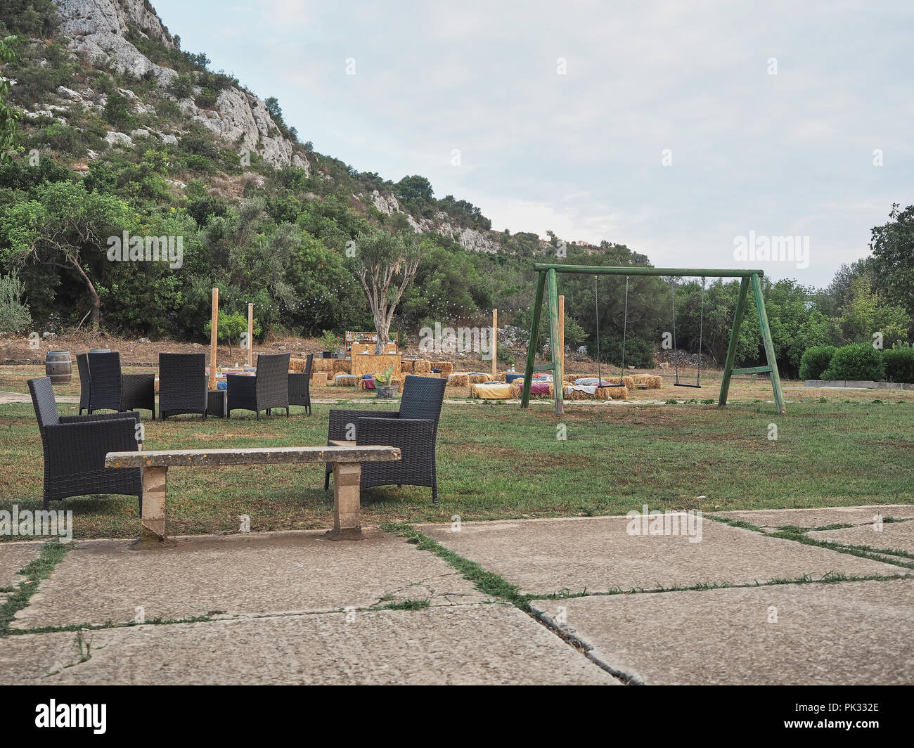 Shot of some sits and a gaming park Stock Photo - Alamy
