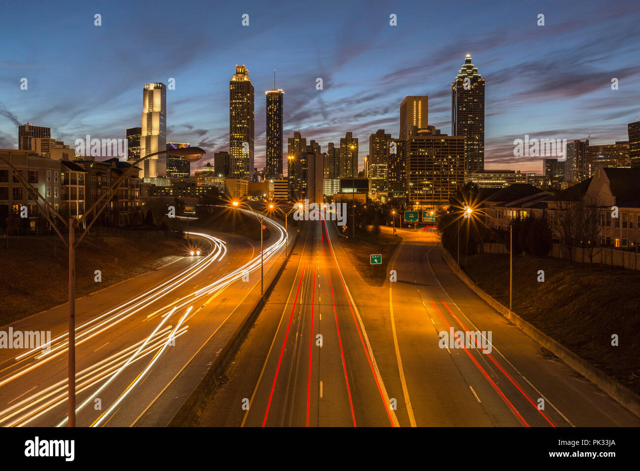 Downtown skyline of atlanta hi-res stock photography and images - Alamy