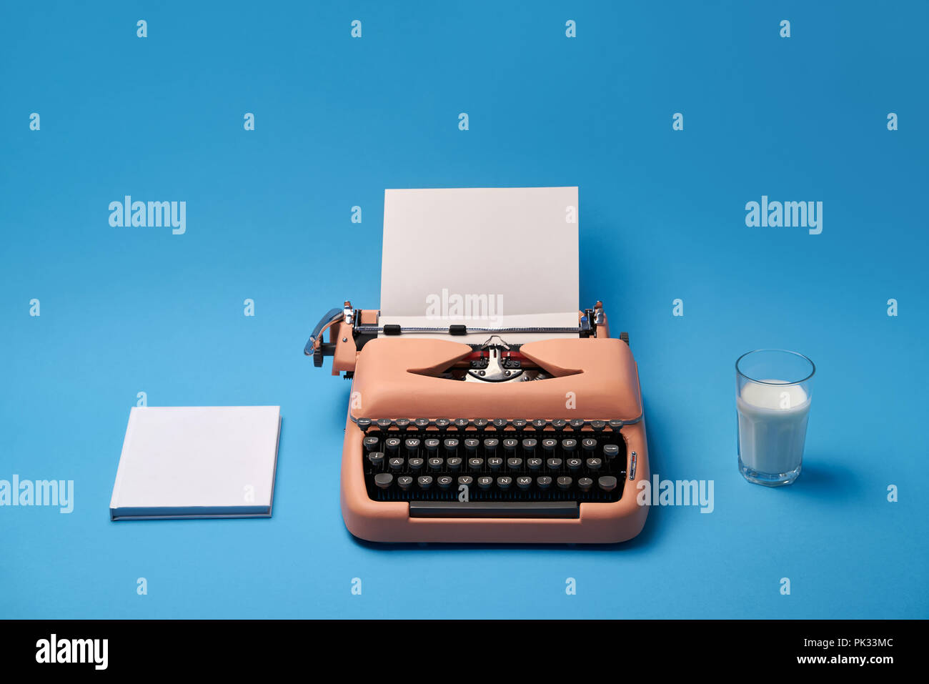 Classic blue typewriter hi-res stock photography and images - Alamy