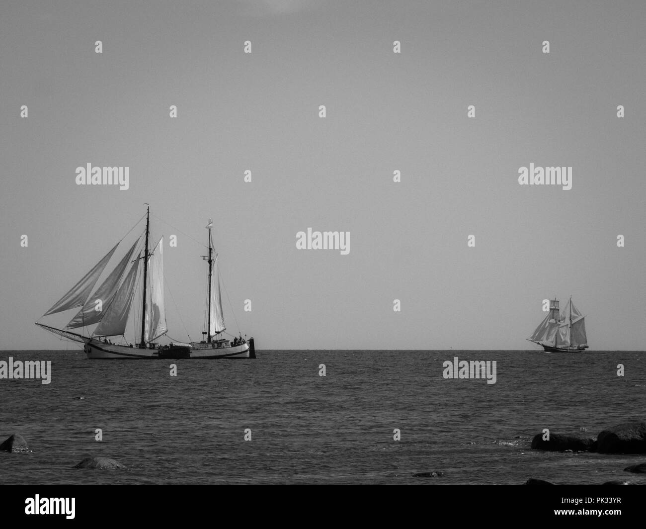 Tall Ship of the Denmark Island of Monn, Baltic Sea, Denmark ...