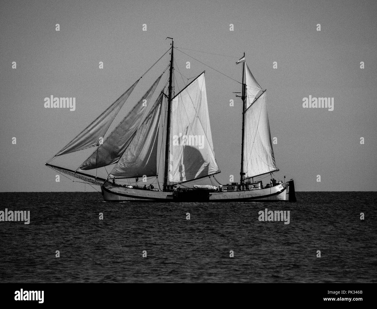 Tall Ship of the Denmark Island of Monn, Baltic Sea, Denmark ...