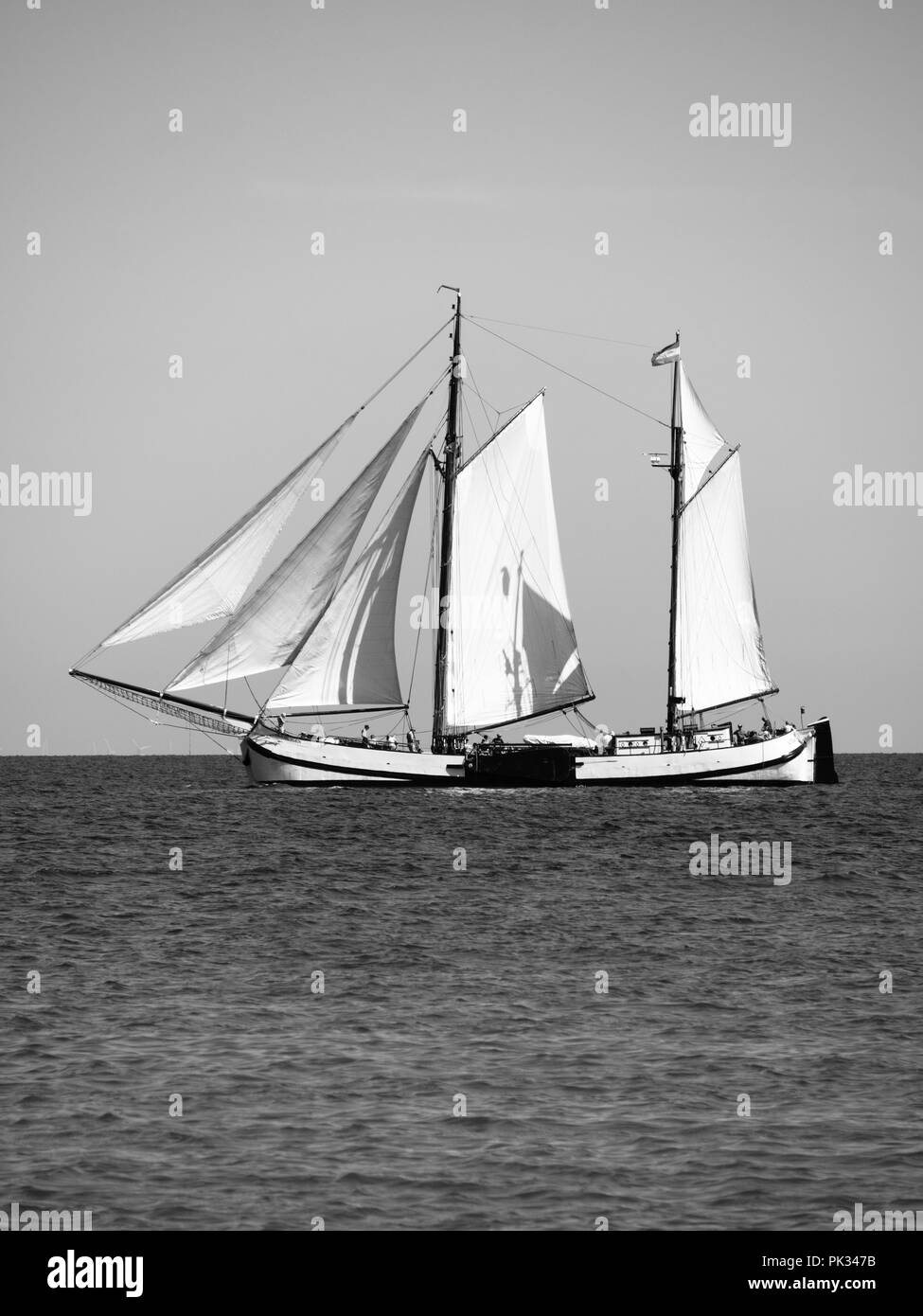 Tall Ship of the Denmark Island of Monn, Baltic Sea, Denmark ...