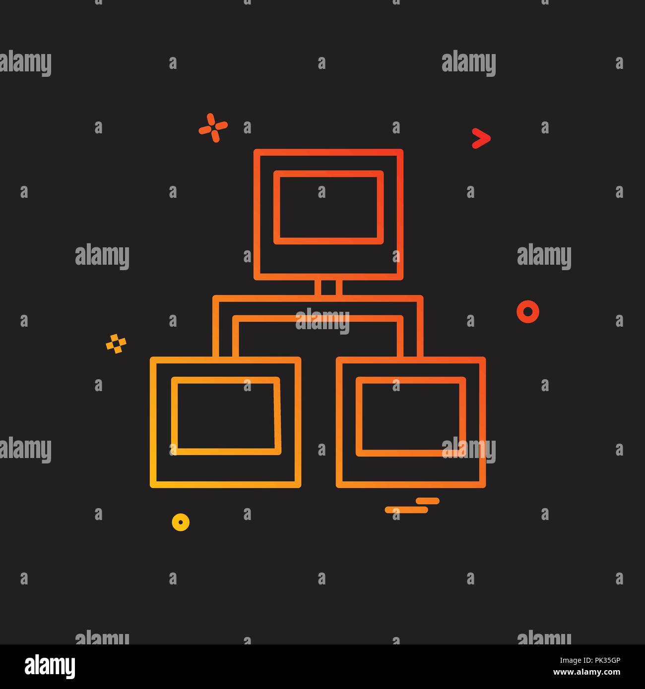 Network icon design vector Stock Vector Image & Art - Alamy