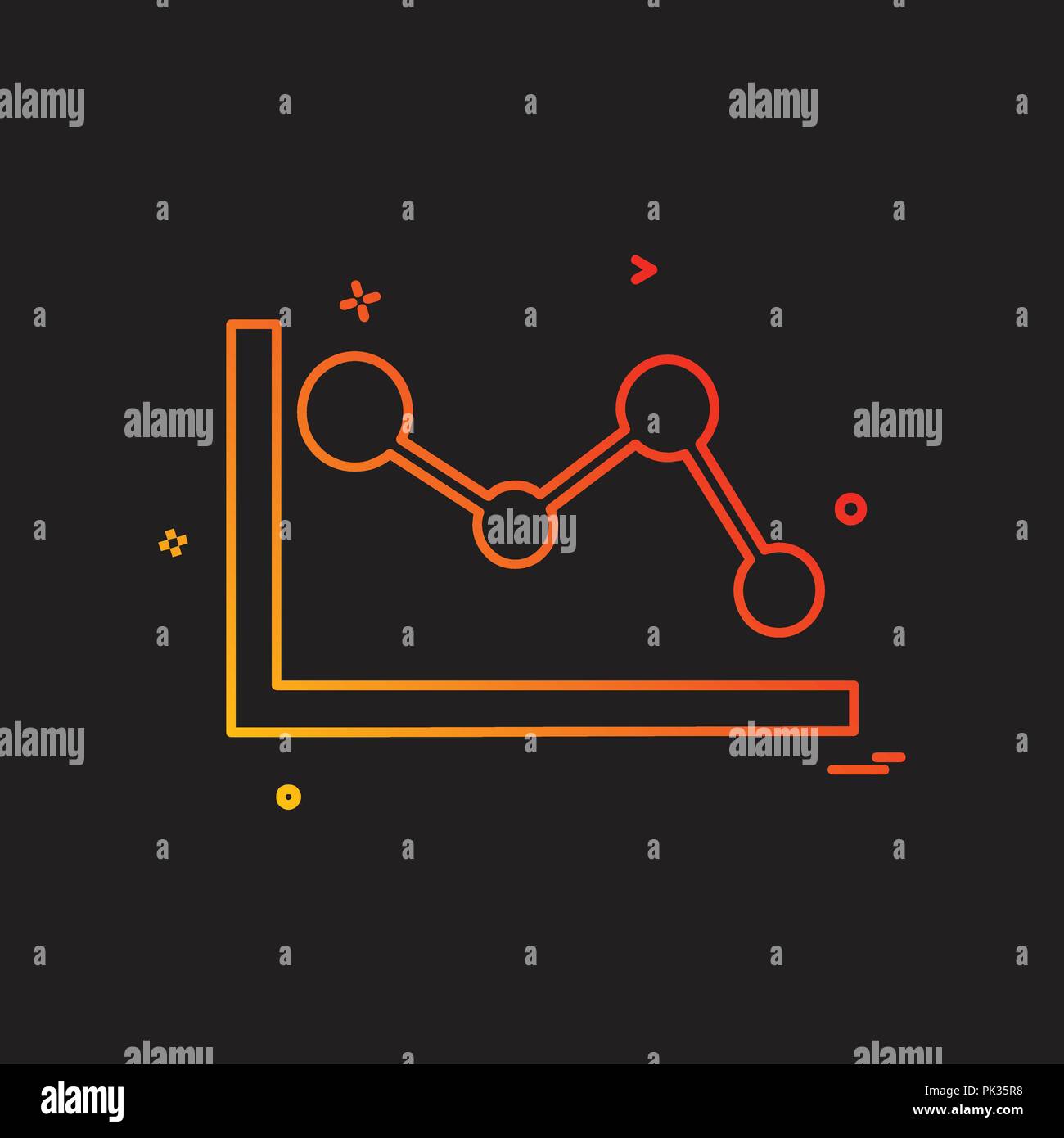 Graph icon design vector Stock Vector Image & Art - Alamy