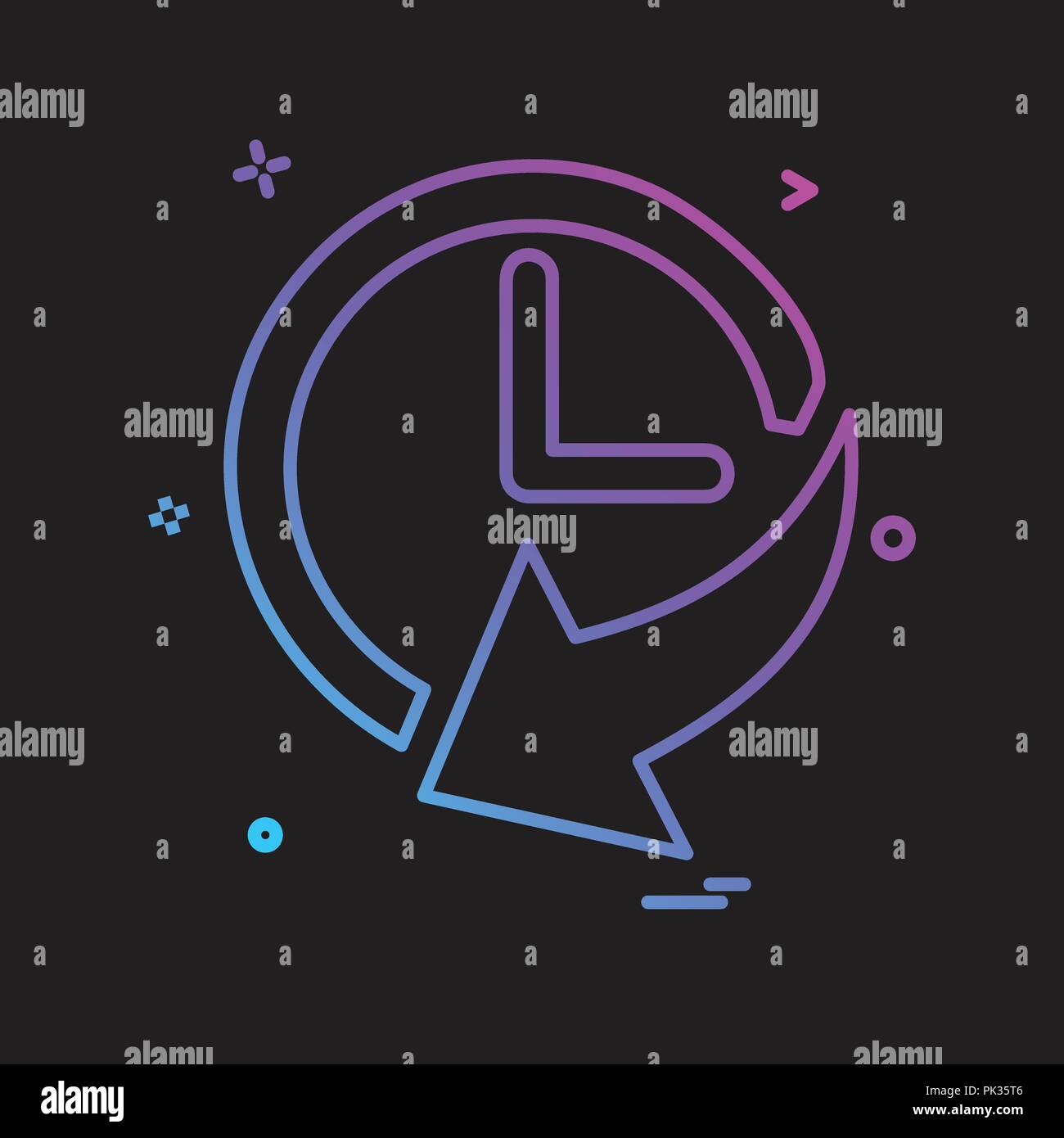 Time icon design vector Stock Vector Image & Art - Alamy