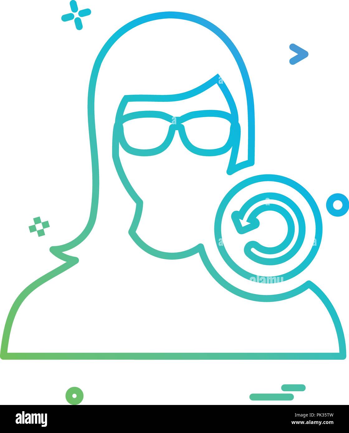 Female avatar icon design vector Stock Vector Image & Art - Alamy