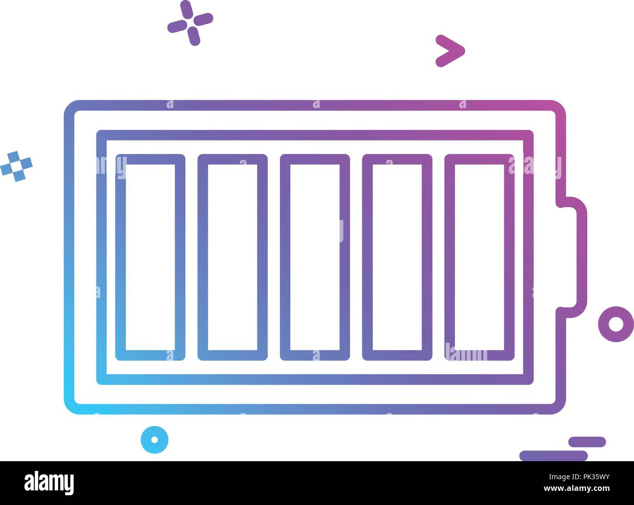 Battery icon design vector Stock Vector Image & Art - Alamy