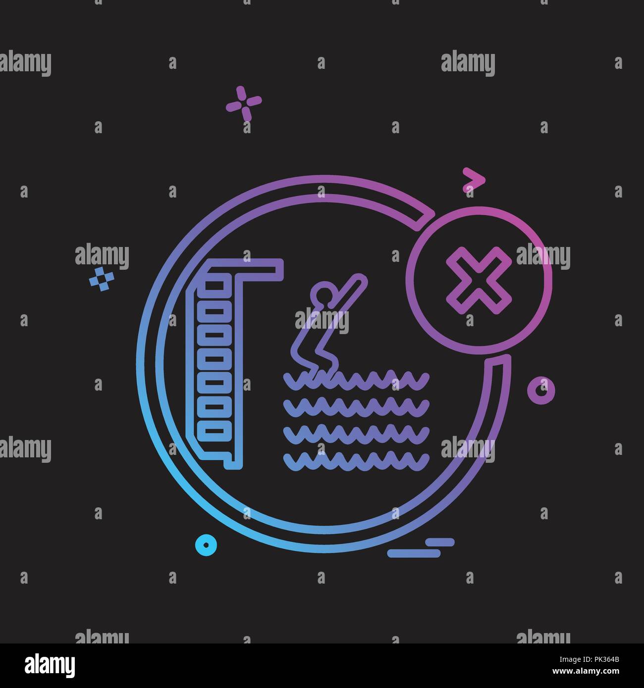 Swimming icon design vector Stock Vector Image & Art - Alamy