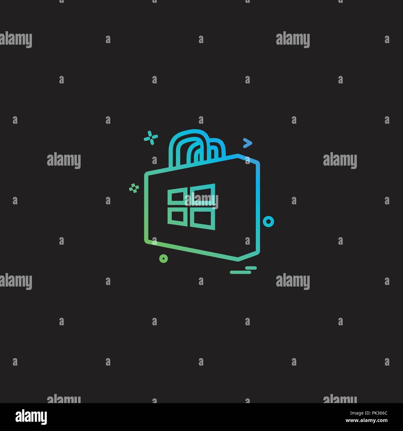 Windows store icon design vector Stock Vector Image & Art - Alamy
