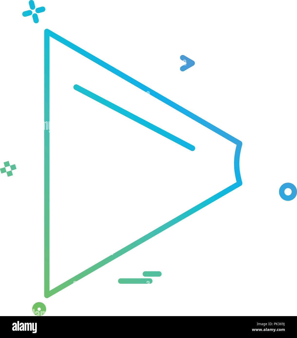 Play icon design vector Stock Vector Image & Art - Alamy